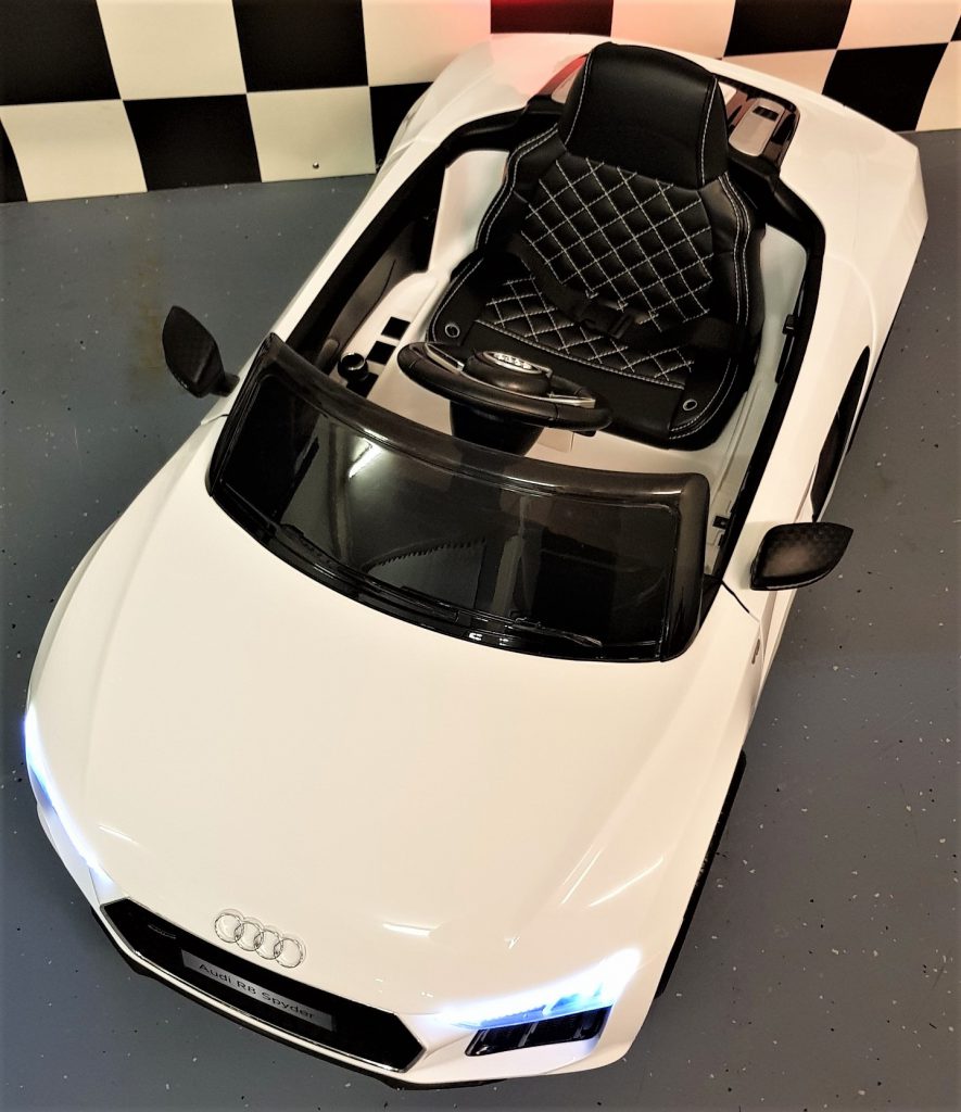 AUDI R8 SPYDER | WIT | 12V | 2,4G - Kids-Accu Cars