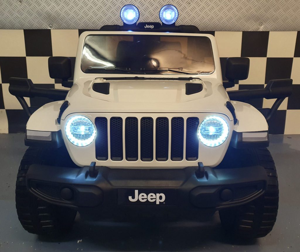 JEEP WRANGLER 1 PERSOONS 4WD | WIT | 12V | 2.4G RC - Kids-Accu Cars